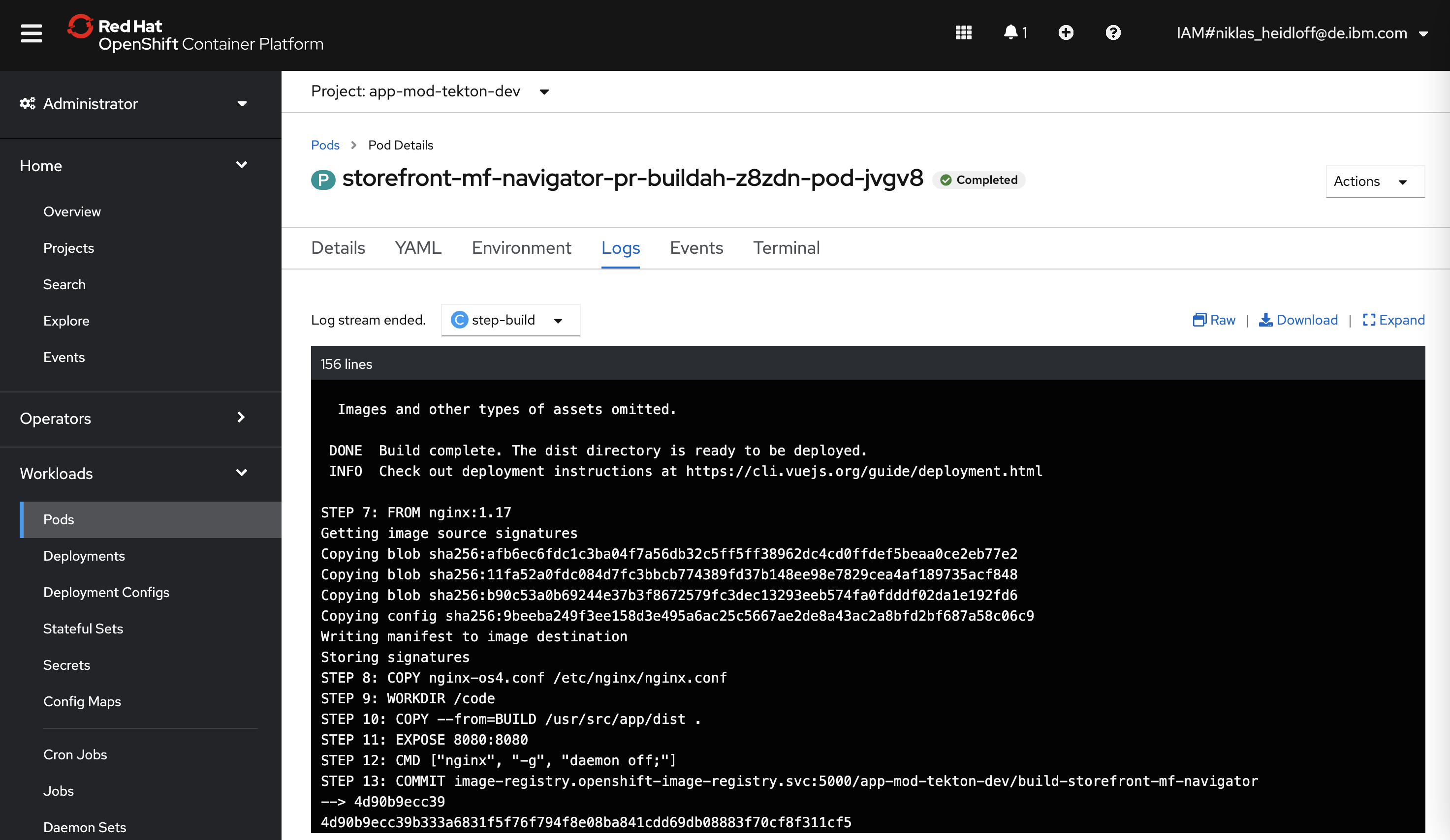 Deploying Nginx On OpenShift Niklas Heidloff